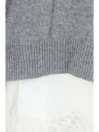 Ermanno Scervino Lace-trimmed V-neck Mini Dress
