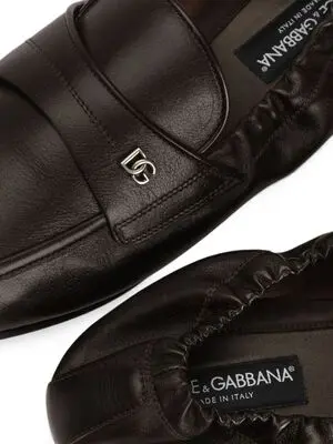 Dolce & Gabbana Logo Detail Slip-on Loafers