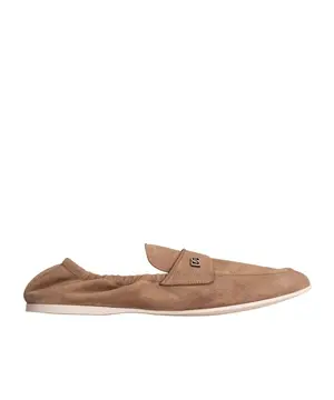Dolce & Gabbana Calfskin Slippers - Brown