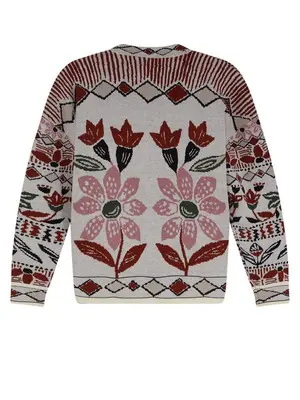 Farm Rio Floral Embroidered Cardigan