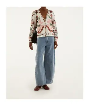 Farm Rio Floral Embroidered Cardigan