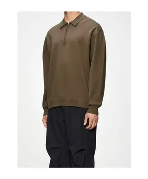 Rains Long-sleeved Knitted Polo Shirt