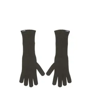 MAISON MARGIELA Ribbed-knit Wool-blend Gloves - Khaki