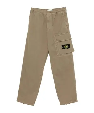 Stone Island Elastic-waist Casual Trousers - Brown