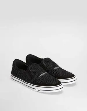 Dolce & Gabbana Dg Sailing Sneakers In Raffia