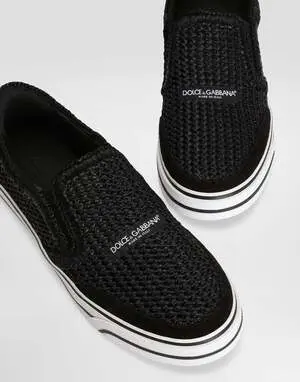 Dolce & Gabbana Dg Sailing Sneakers In Raffia