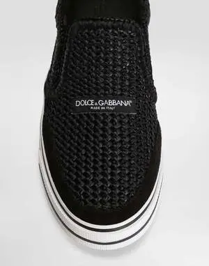 Dolce & Gabbana Dg Sailing Sneakers In Raffia