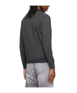 Stone Island Mock Neck Zip-up Sweatshirt
