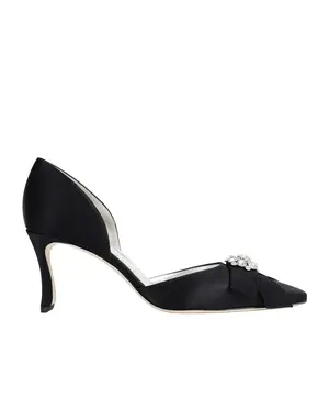 Manolo Blahnik Pointed-toe High-heeled Boots - Black