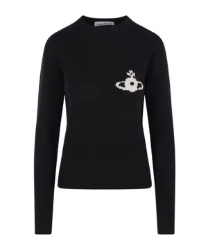 VIVIENNE WESTWOOD Katie Sweater In Wool - Black