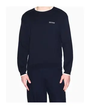 Armani Exchange Regular Fit Pullover In A Cotton Blend