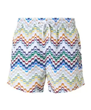 Missoni Zigzag-print Swim Shorts - Multi-color