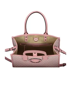 Versace Small V Allover La Medusa Tote Bag
