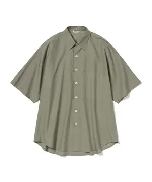 Auralee Cotton Shirt - Olive