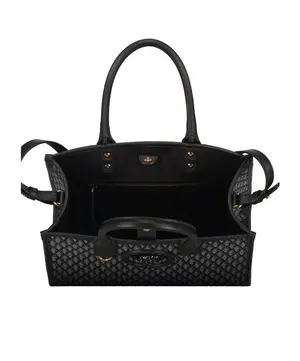 Versace Small V Allover La Medusa Tote Bag