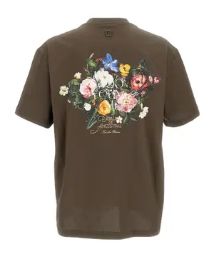 WOOYOUNGMI Logo Patch Floral T-shirt