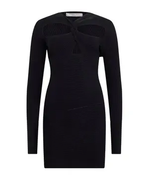 Philosophy Di Lorenzo Serafini Twist-detail Ribbed-knit Mini Dress