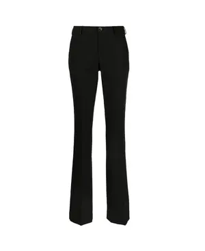 PT TORINO Flared Tech Fabric Pants - Black