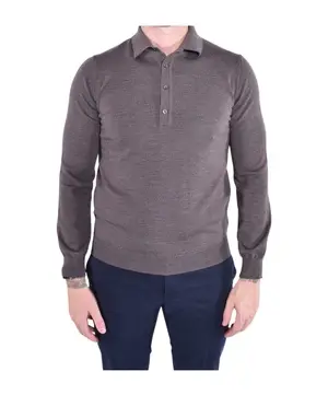 KANGRA Four-button Polo Shirt - Gray