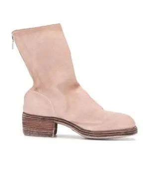 Guidi Back-zip Mid-tube Boots - Brown
