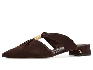 Vince Camuto Vanika Gathered Slip-on Mules Shoes - Brown