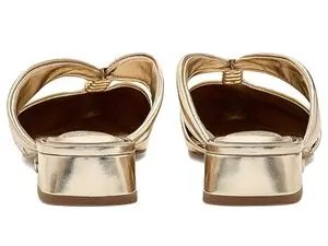 Vince Camuto Vanika Gathered Slip-on Mules - Gold