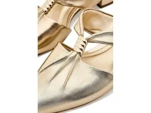 Vince Camuto Vanika Gathered Slip-on Mules - Gold