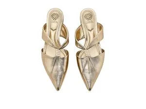 Vince Camuto Vanika Gathered Slip-on Mules - Gold