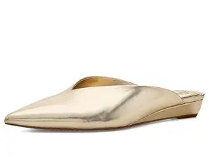 Vince Camuto Vinia Slip-on Flat Mules Shoes Egyptian - Gold