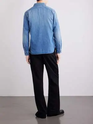FULLCOUNT Distressed Denim Shirt