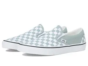 VANS Classic Slip-on Checkerboard Sneakers - Green