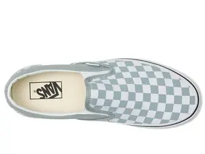 VANS Classic Slip-on Checkerboard Sneakers - Green