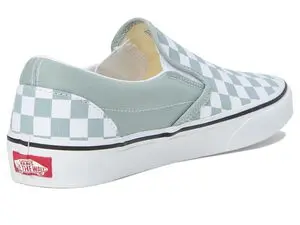 VANS Classic Slip-on Checkerboard Sneakers - Green