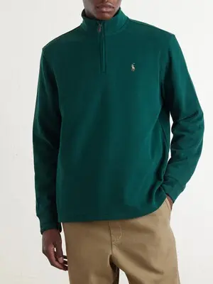 Polo Ralph Lauren Cotton Half-zip Sweater - Green