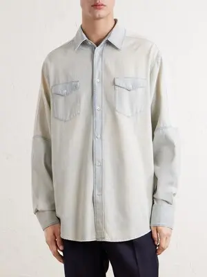 GHIAIA Washed Denim Shirt