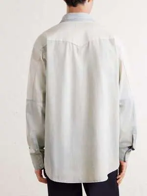 GHIAIA Washed Denim Shirt