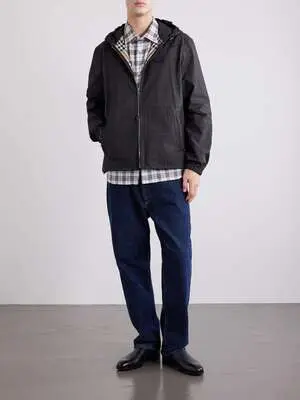 Burberry Newport Logo-appliquéd Checked Cotton Jacket