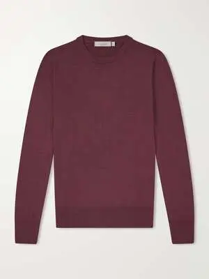 Canali Wool Sweater - Burgundy