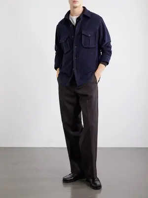 Caruso Brushed Wool Overshirt