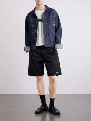 NEIGHBORHOOD Easy Straight-leg Logo-embroidered Shell Shorts