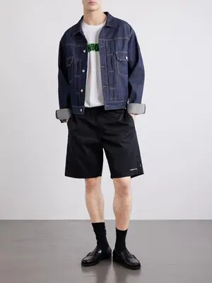 NEIGHBORHOOD Logo Embroidered Shell Shorts