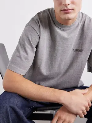 NEIGHBORHOOD Logo-embroidered Cotton-jersey T-shirt