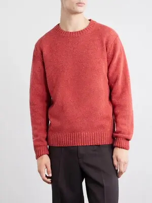 Caruso Crewneck Shetland Wool Sweater
