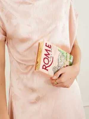 OLYMPIA LE-TAN Rome Embroidered Canvas Clutch