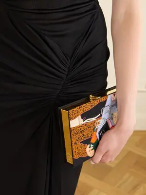 OLYMPIA LE-TAN The Loving Embroidered Book Clutch - Multi