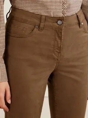 Purdey Cotton, Lyocell And Silk-blend Skinny-leg Pants