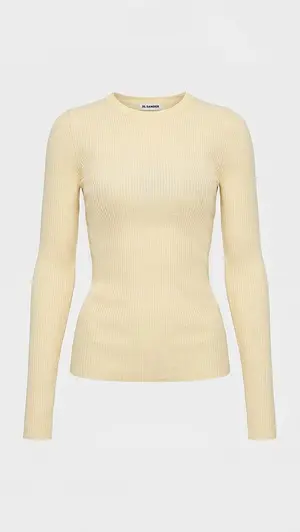 JIL SANDER Crew Neck Wool Sweater