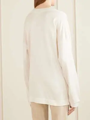 Khaite Dylan Silk Sweatshirt
