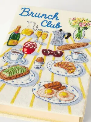 OLYMPIA LE-TAN Embroidered Brunch Club Book Clutch - Multi