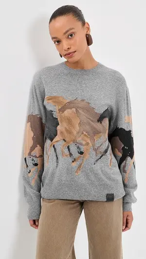 Stella McCartney Racing Horses Sweater